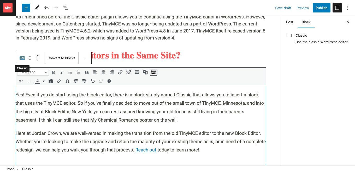 Why You Should Migrate to the WordPress Block Editor - Jordan Crown